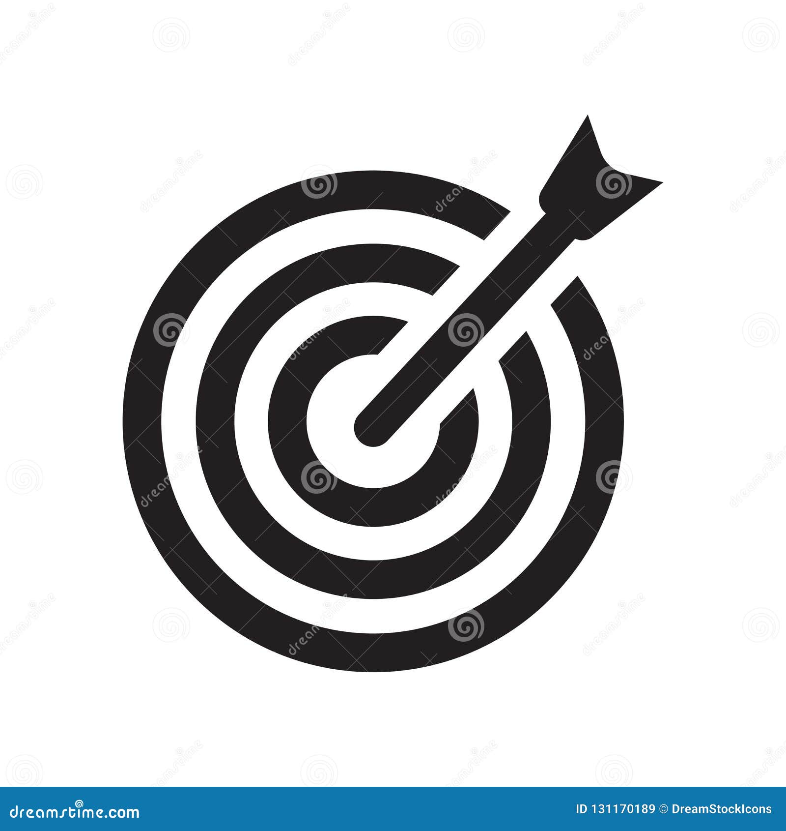 Bullseye, Target, Dart Icon Vector Illustration | CartoonDealer.com ... Bullseye, Target, Dart Icon Vector Illustration | CartoonDealer.com ...