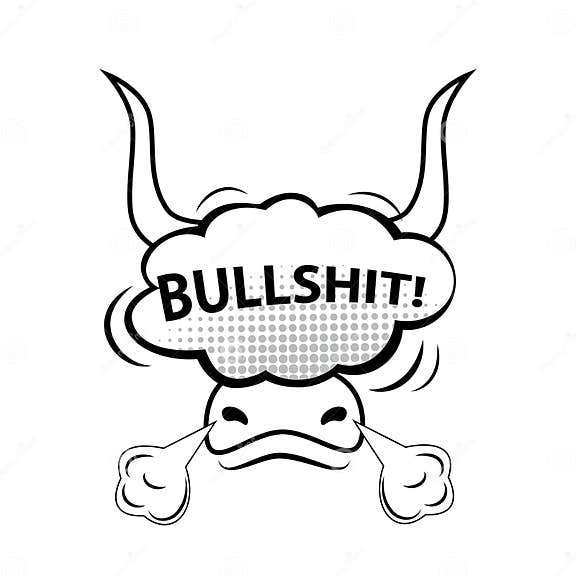 BULLSHIT! Comic Speech Bubble, Cartoon. Stock Vector - Illustration of ...