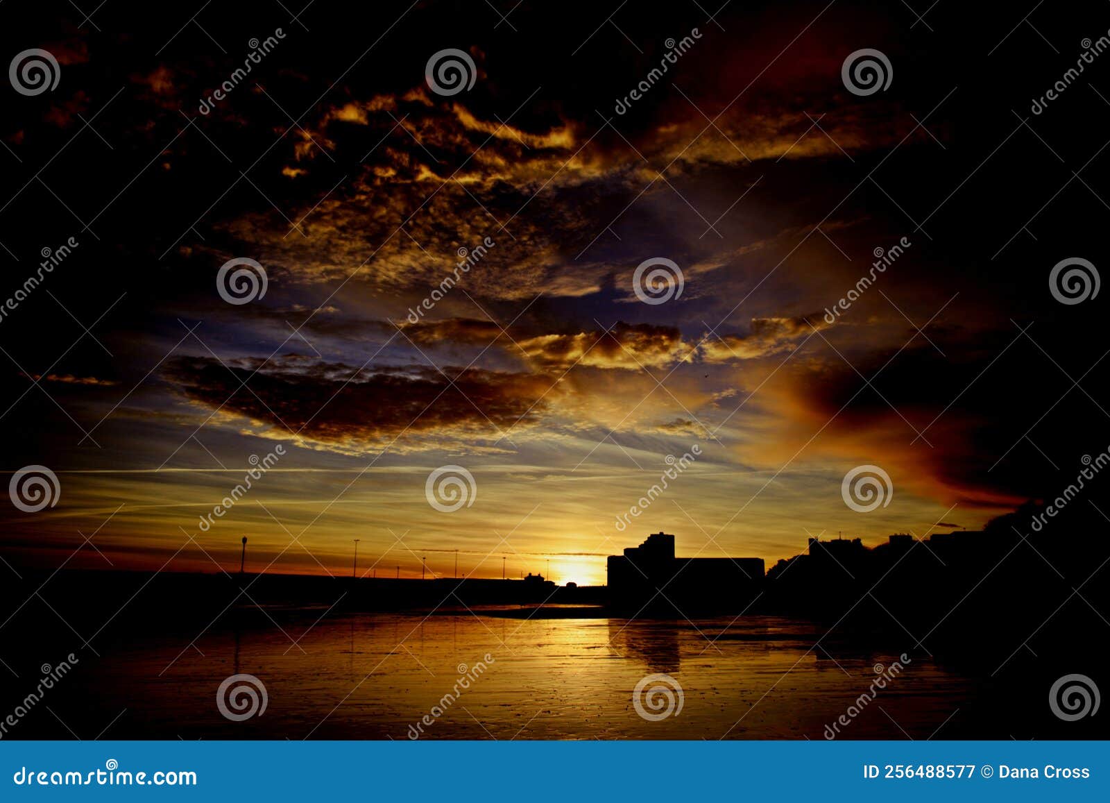 Bully Clouds, Blue , Sunset, Structure Stock Image - Image of sunset ...