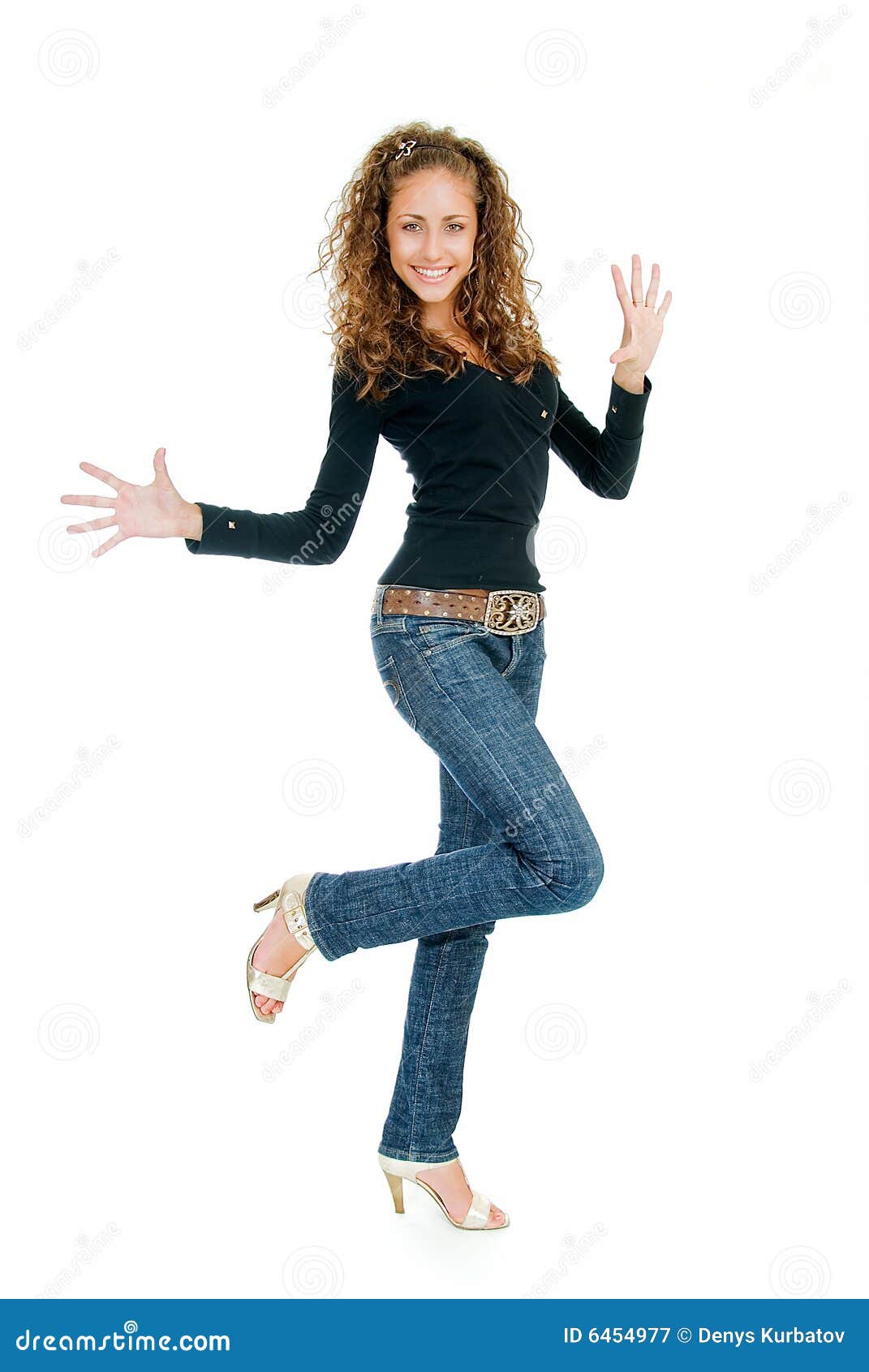 Bad Bully Girl Making Funny Face Royalty-Free Stock Image ...