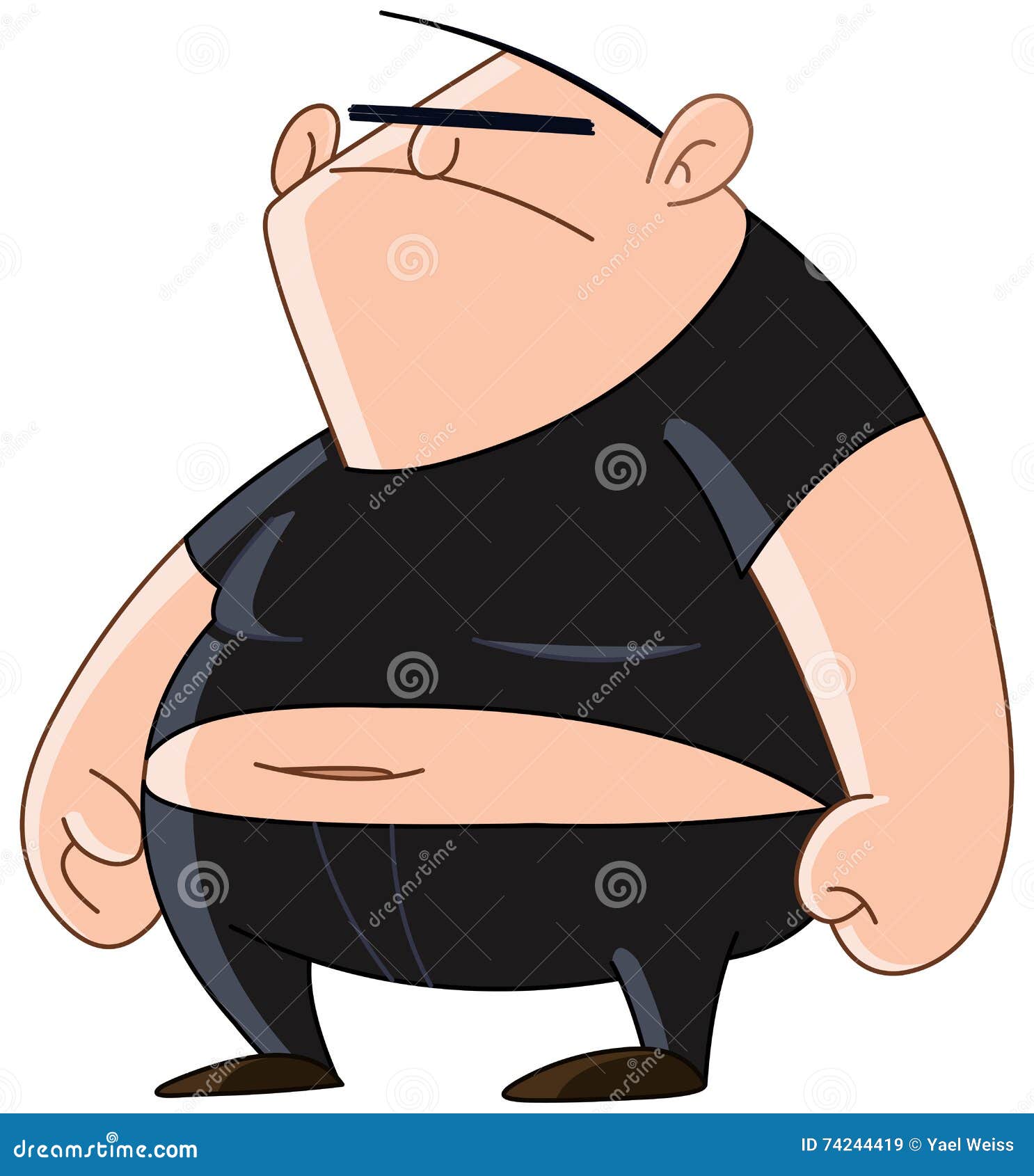 Bully man stock vector. Illustration of hands, character - 74244419