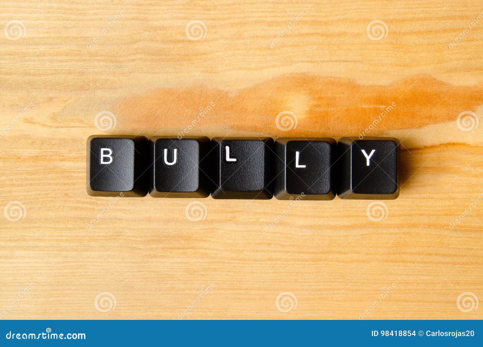 Bully word stock photo. Image of typo, graphic, keyword - 98418854