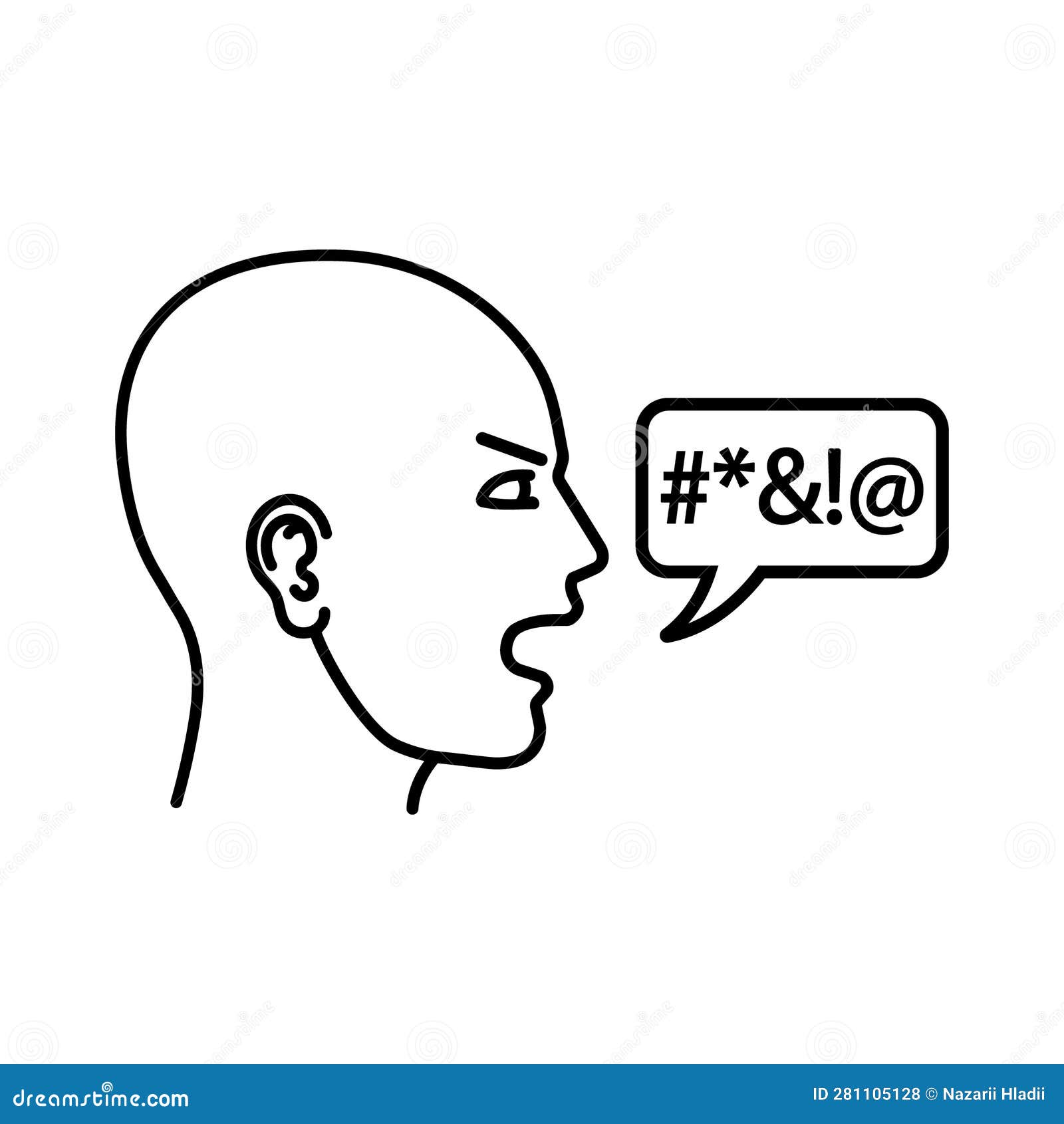 Bullying Icon Design in Outline Style. Vector. Stock Vector ...