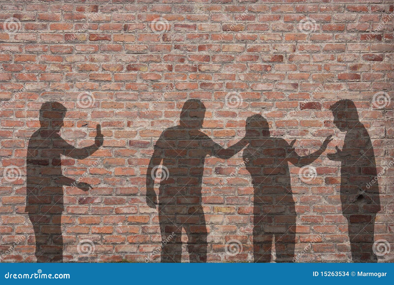 Bullying Scene Shadow on the Wall Stock Photo - Image of school, wall ...