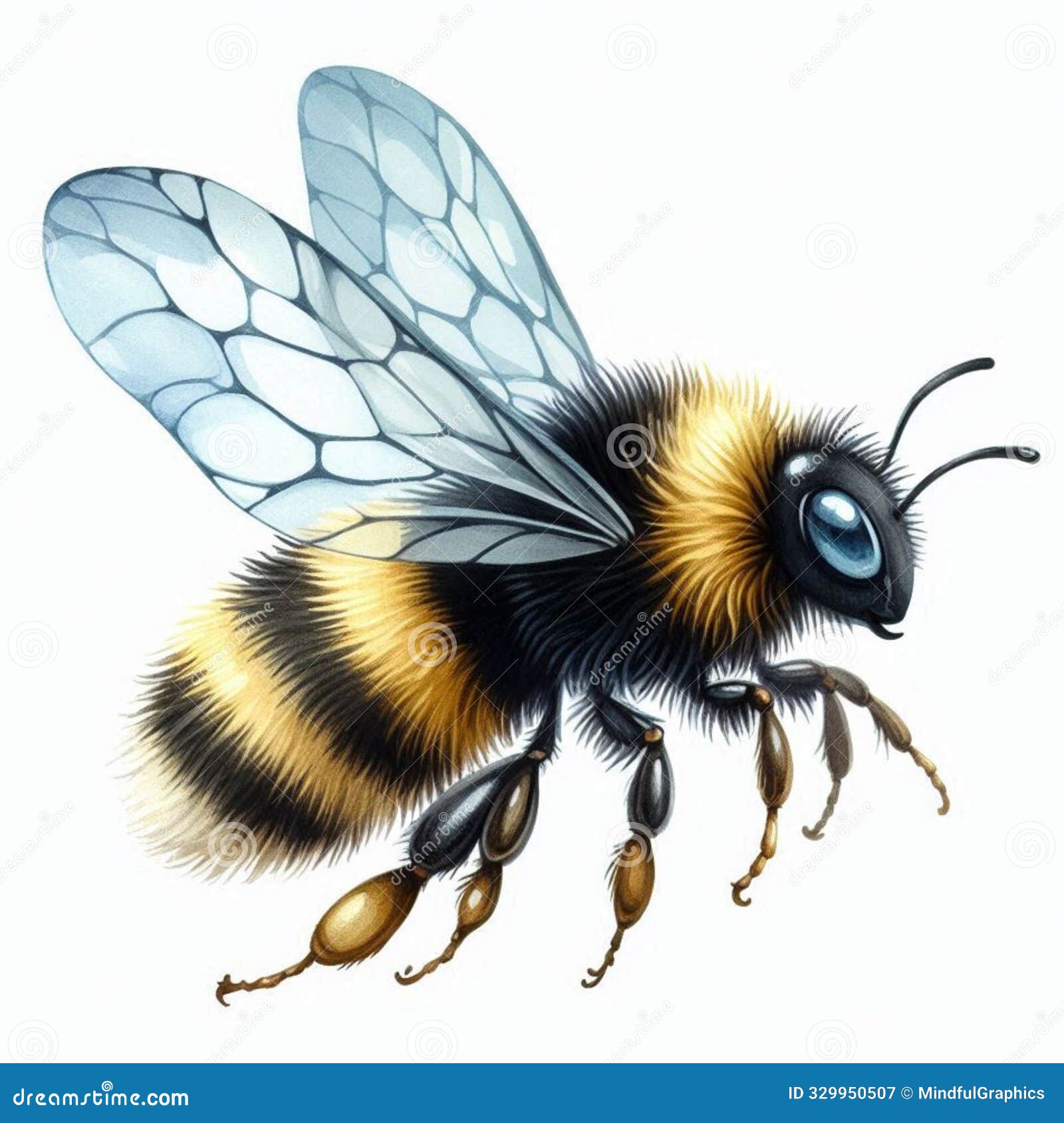 Bumble Bee Illustration stock illustration. Illustration of flowers ...