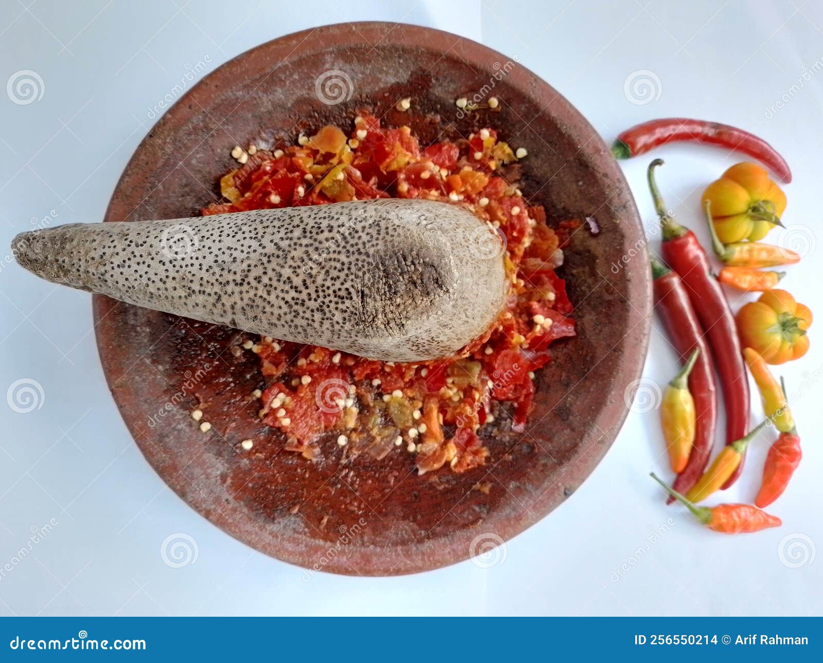 Bumbu Ulek or Indonesian Mashed Seasoning Stock Photo - Image of bumbu ...