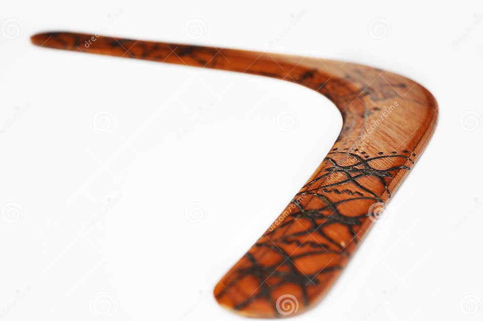 Bumerang foto de archivo. Imagen de lanzar, arma, curva - 9067898