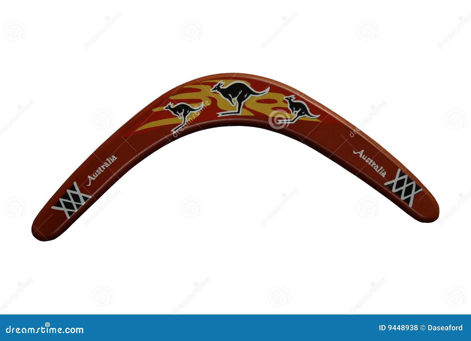 Bumerang australiano. stock de ilustración. Ilustración de aborigen ...