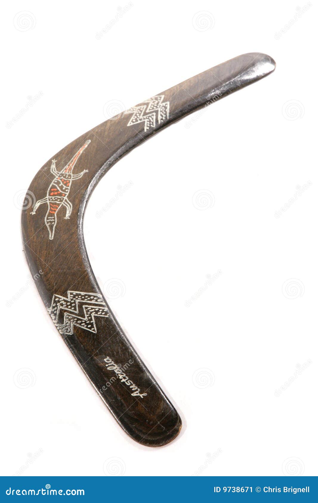 Bumerang australiano imagen de archivo. Imagen de madera - 9738671