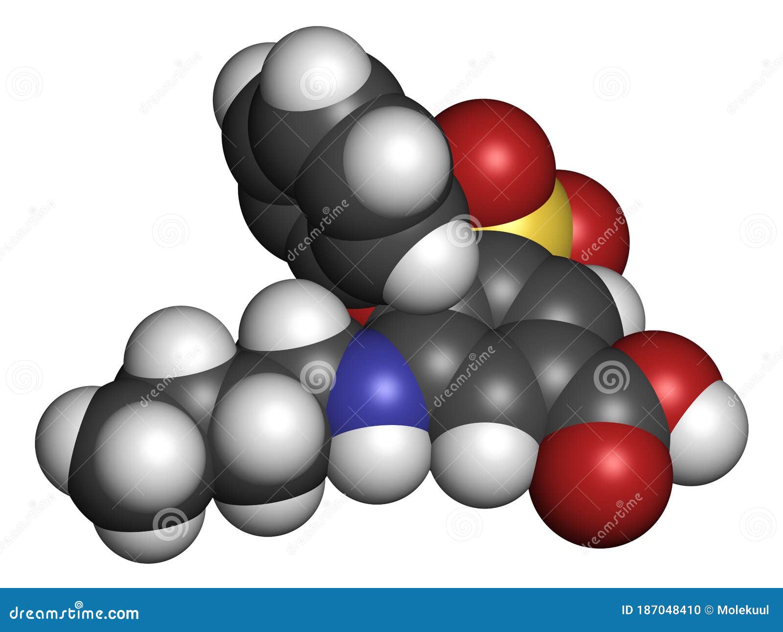 Bumetanide Heart Failure Drug Molecule. Loop Diuretic, Also Used For ...
