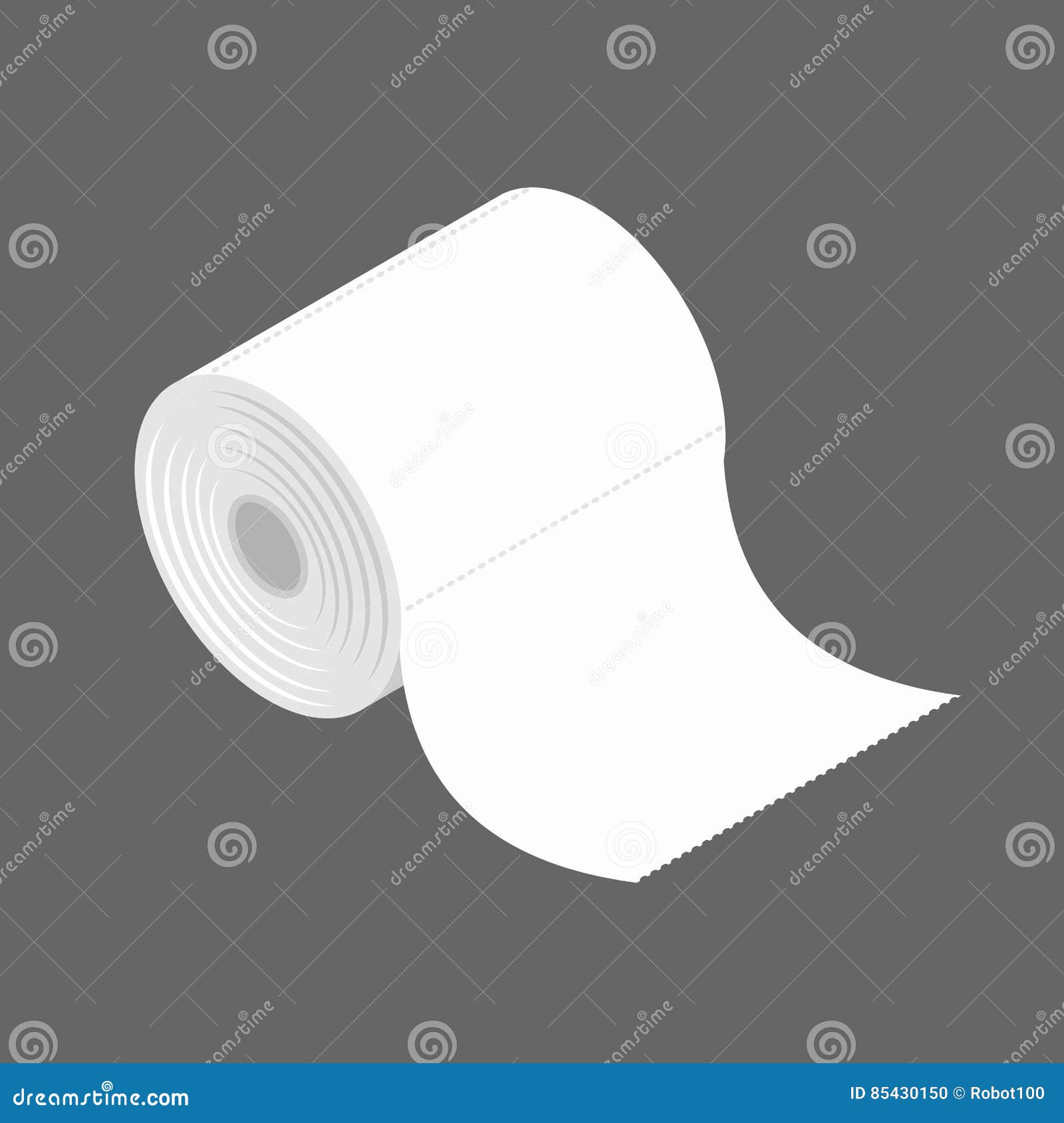 Bumf Isolerade Paper Rulltoalett Bumph Vektor Illustrationer ...