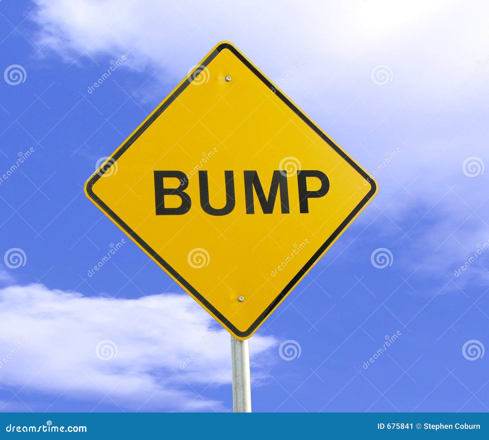 Bump in the Road stock image. Image of traffic, street - 675841