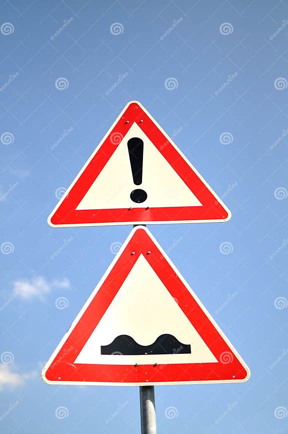 Bump Traffic Sign stock image. Image of bump, symbol - 15689593