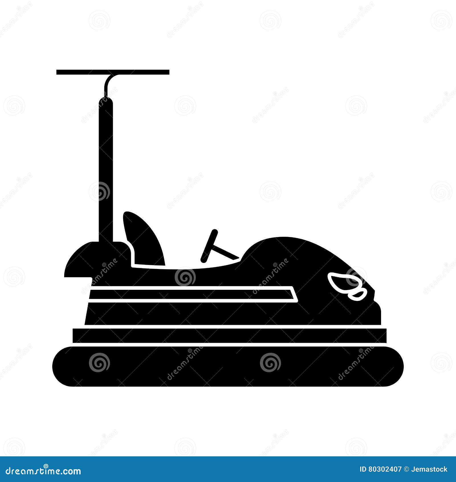 Bumper car design stock vector. Illustration of graphic - 80302407