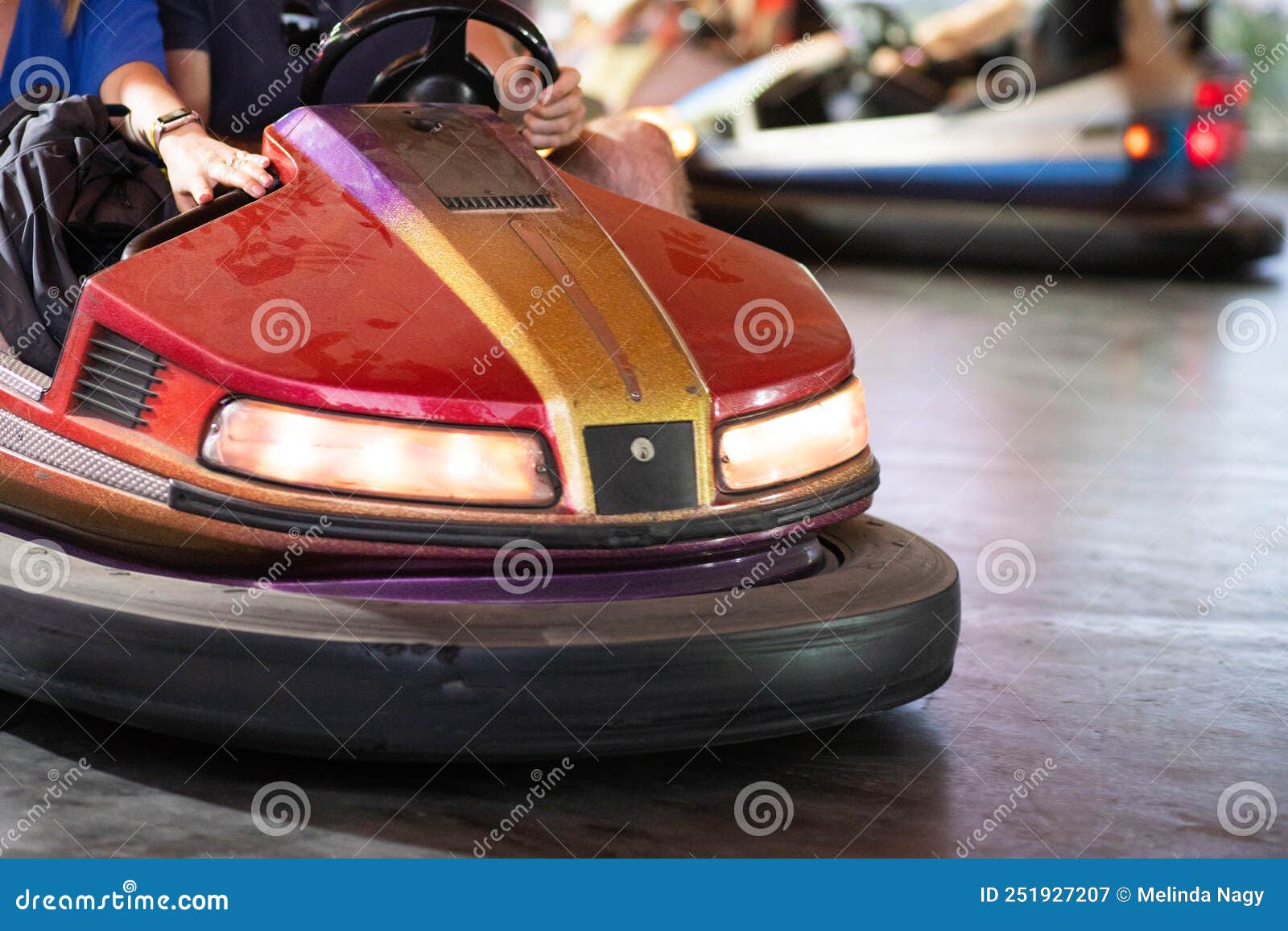 Bumper Cars Close Up People Having Fun Stock Image - Image of ride ...
