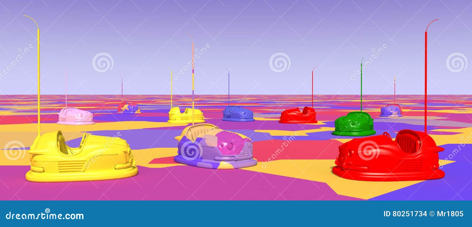 Bumper cars stock illustration. Illustration of cars - 80251734