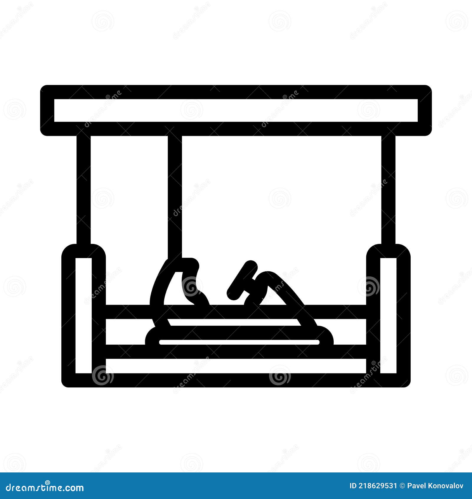 Bumper Cars Icon stock vector. Illustration of line - 218629531