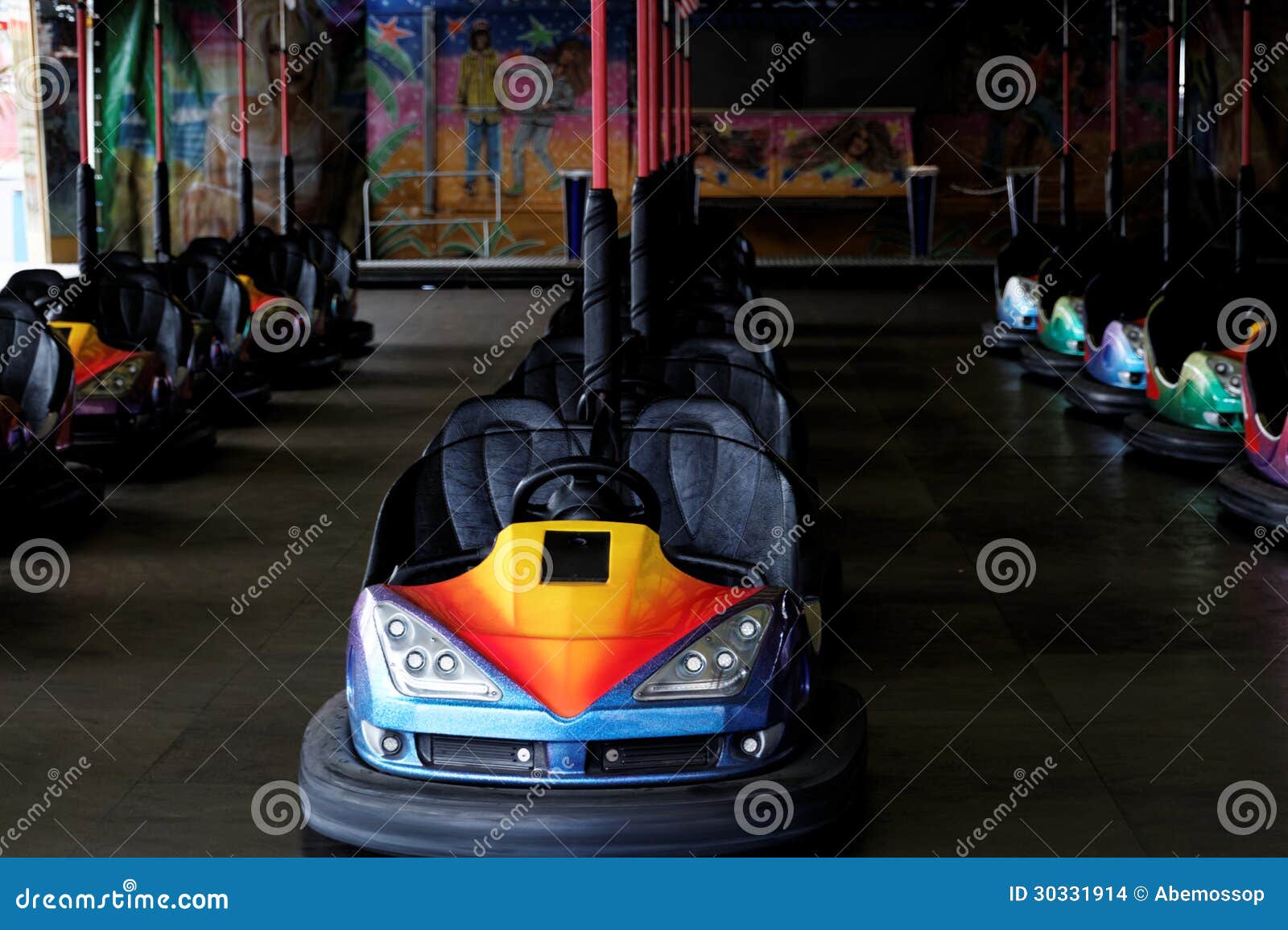 Bumper cars stock photo. Image of colourful, toys, vehicles - 30331914