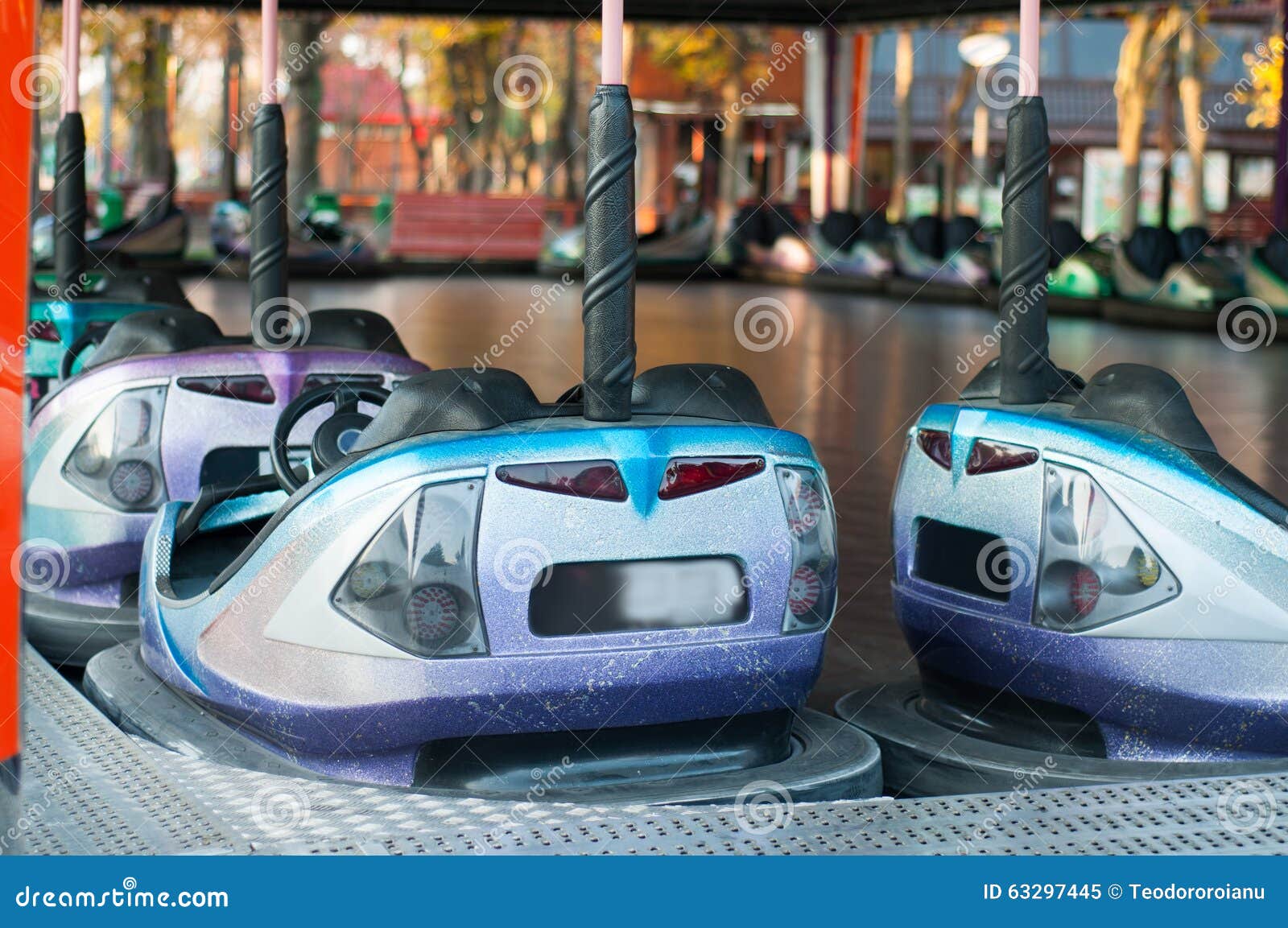 Bumping cars ride stock image. Image of bumping, machines - 63297445