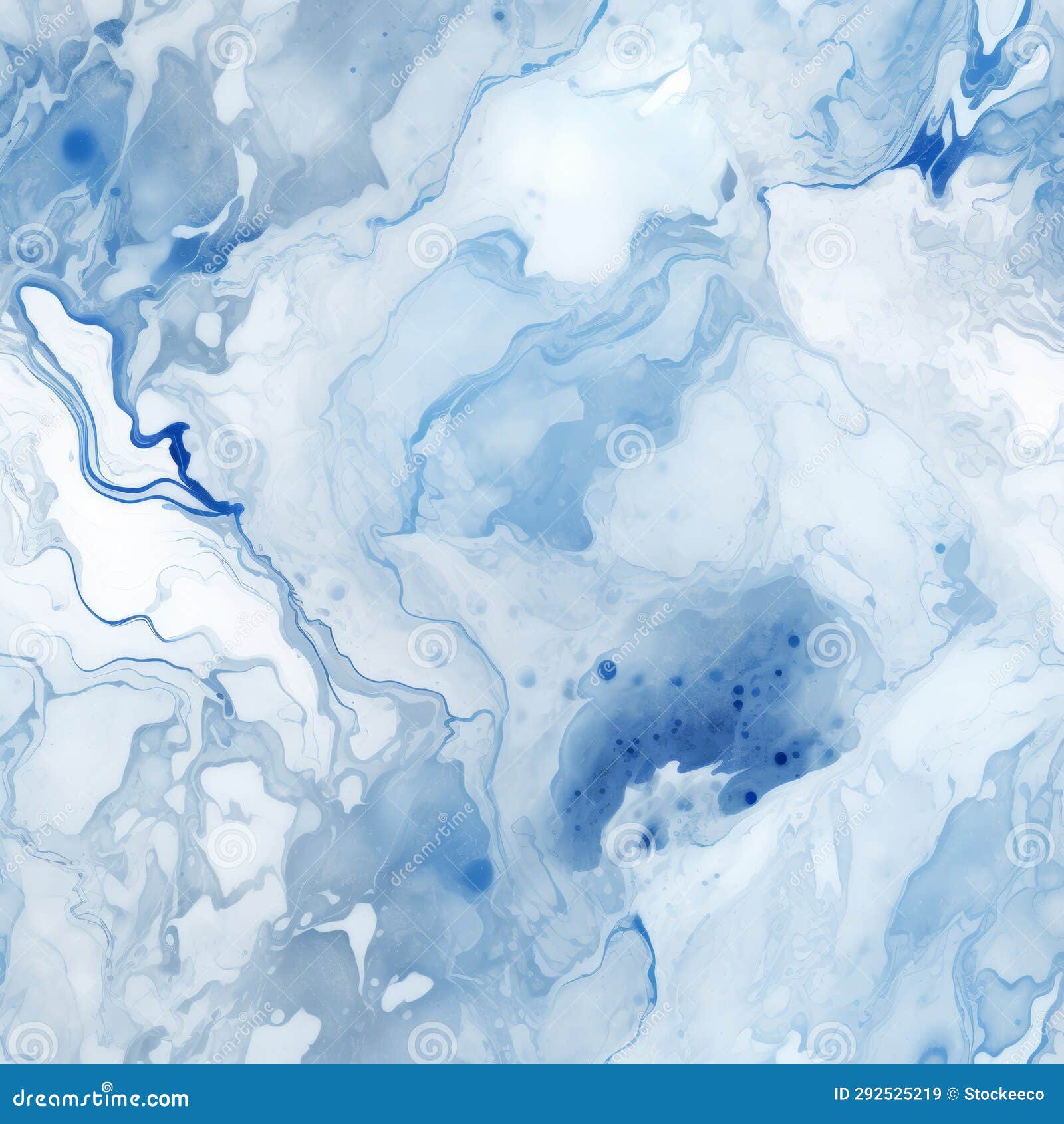 Bumpy Blue and White Marble Surface Texture with Surrealistic Fluid ...