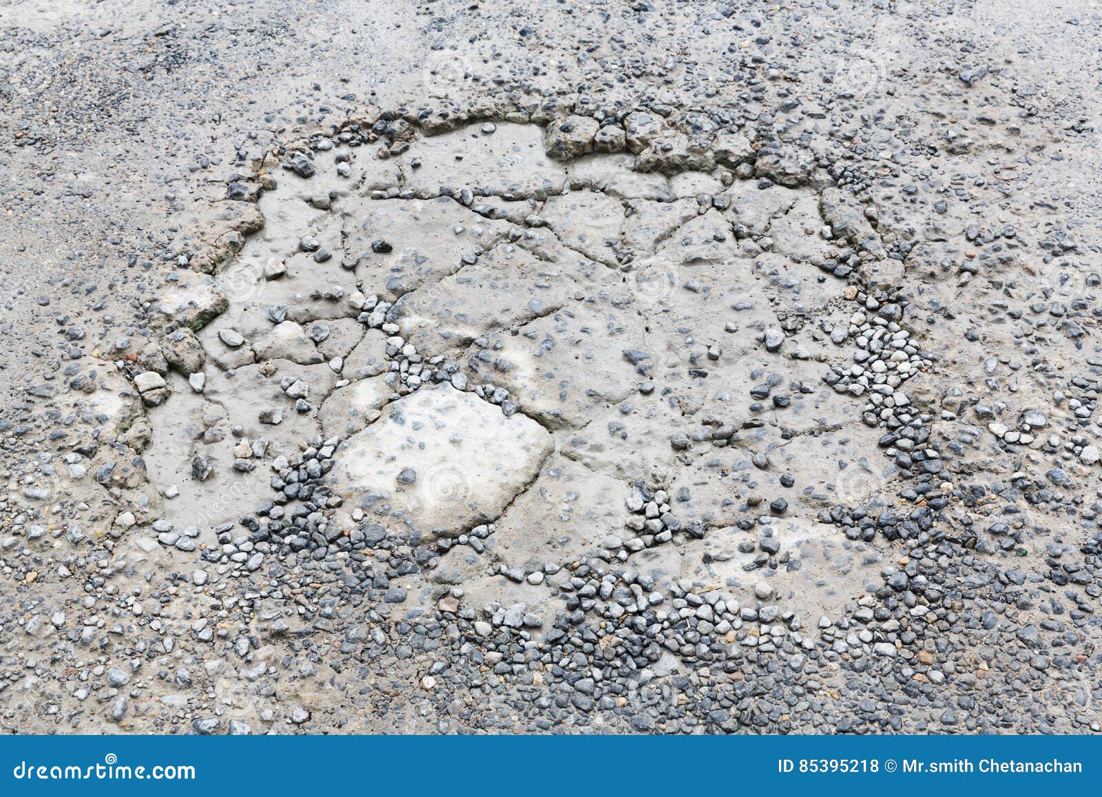 Bumpy concrete road stock photo. Image of street, rocky - 85395218
