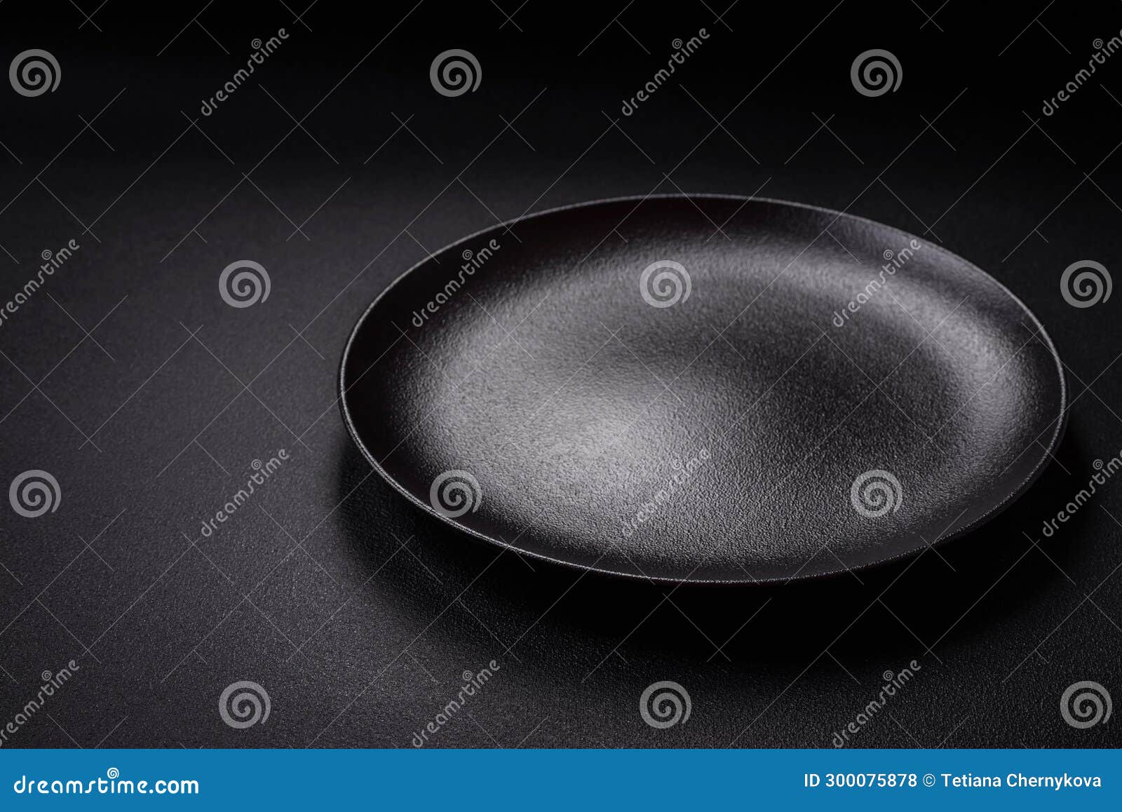 Bumpy Empty Ceramic Plate on a Textured Concrete Background Stock Photo ...