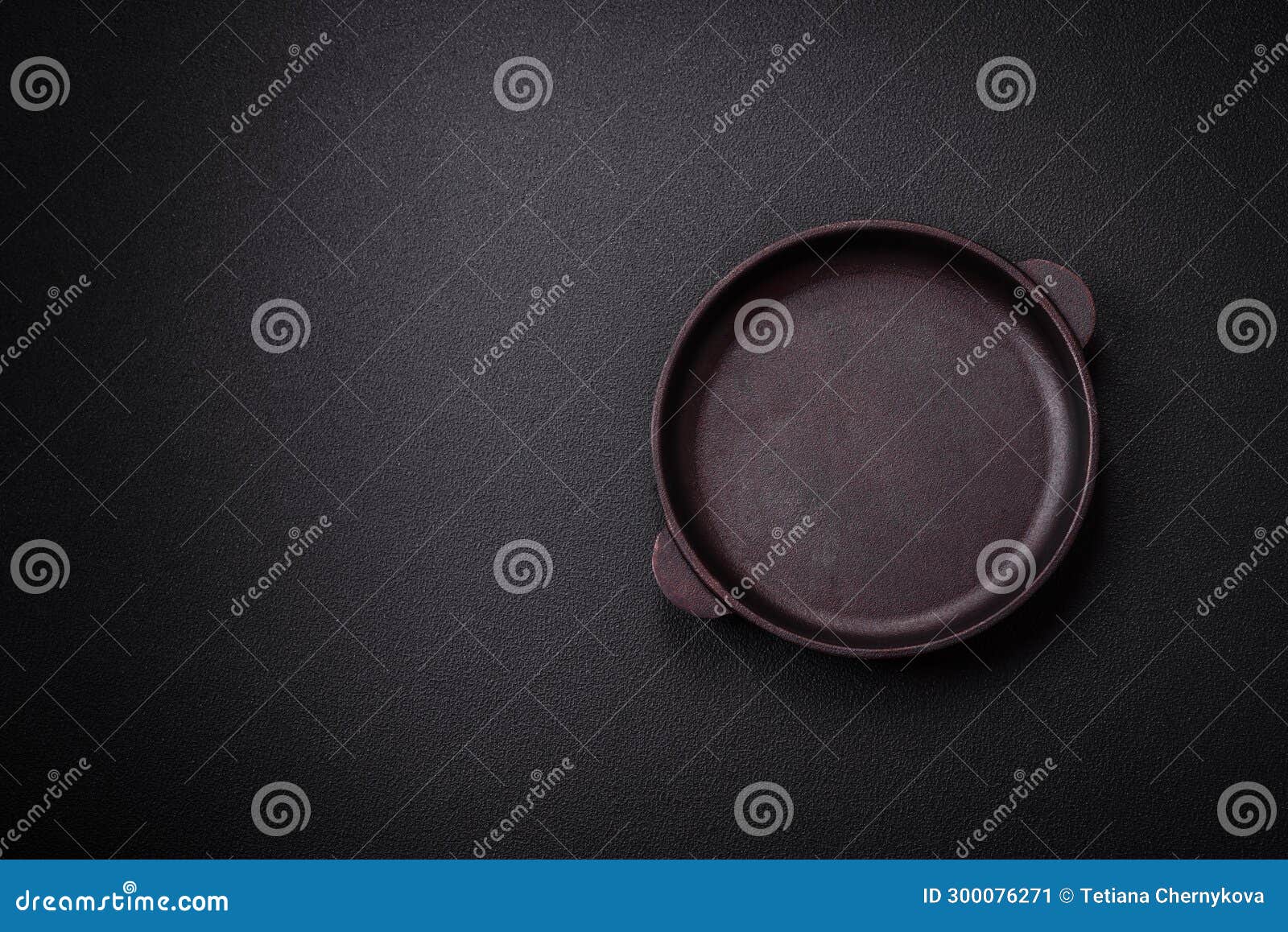 Bumpy Empty Ceramic Plate on a Textured Concrete Background Stock Image ...