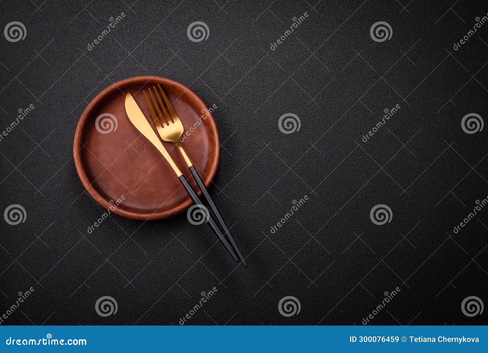 Bumpy Empty Ceramic Plate on a Textured Concrete Background Stock Image ...