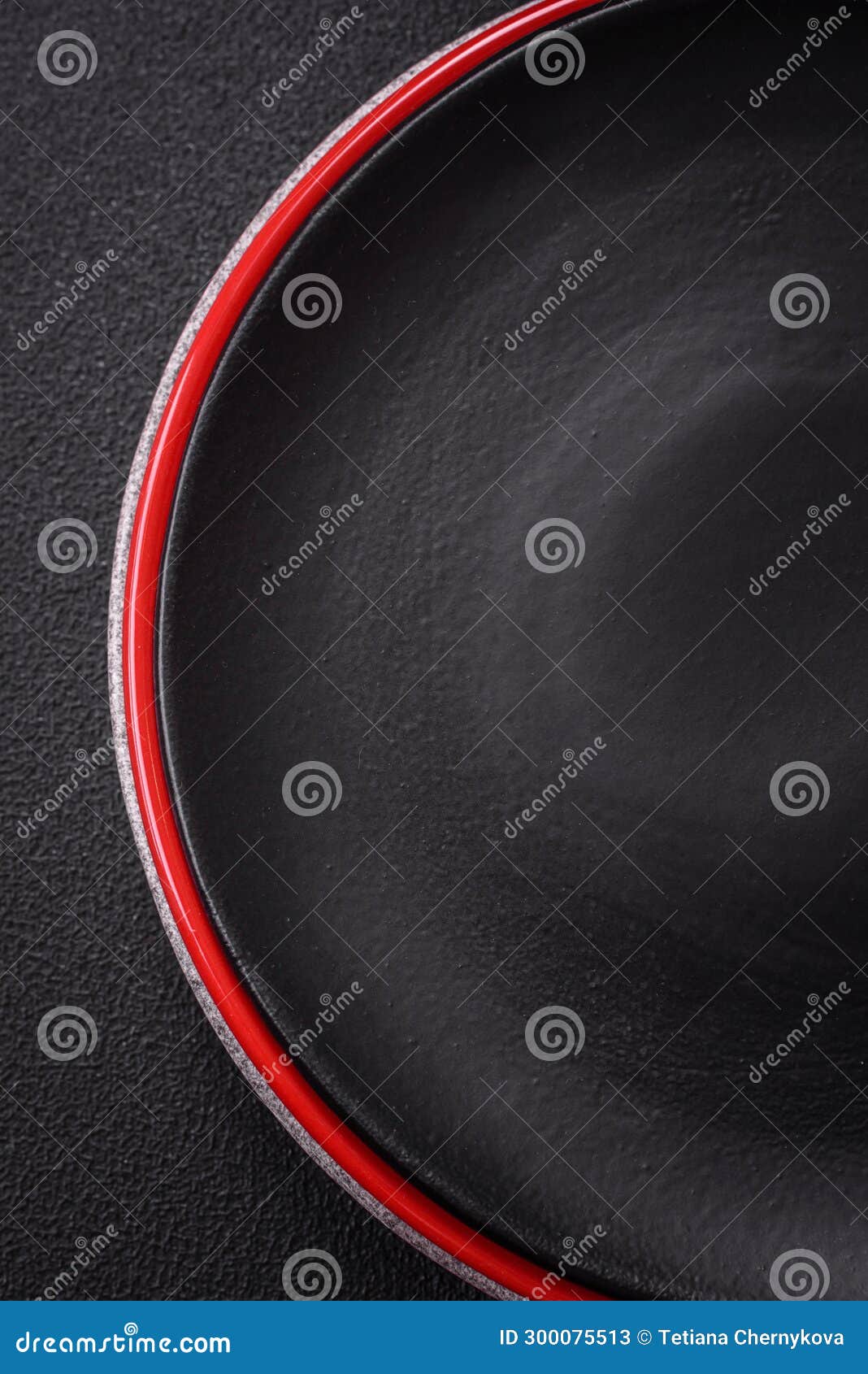 Bumpy Empty Ceramic Plate on a Textured Concrete Background Stock Image ...