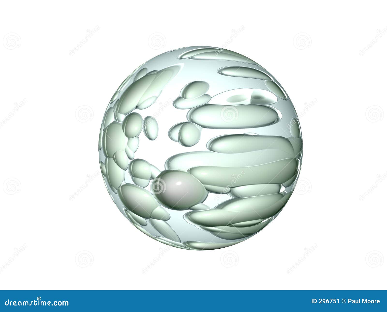 Bumpy Green Sphere stock image. Image of discovery, futuristic - 296751