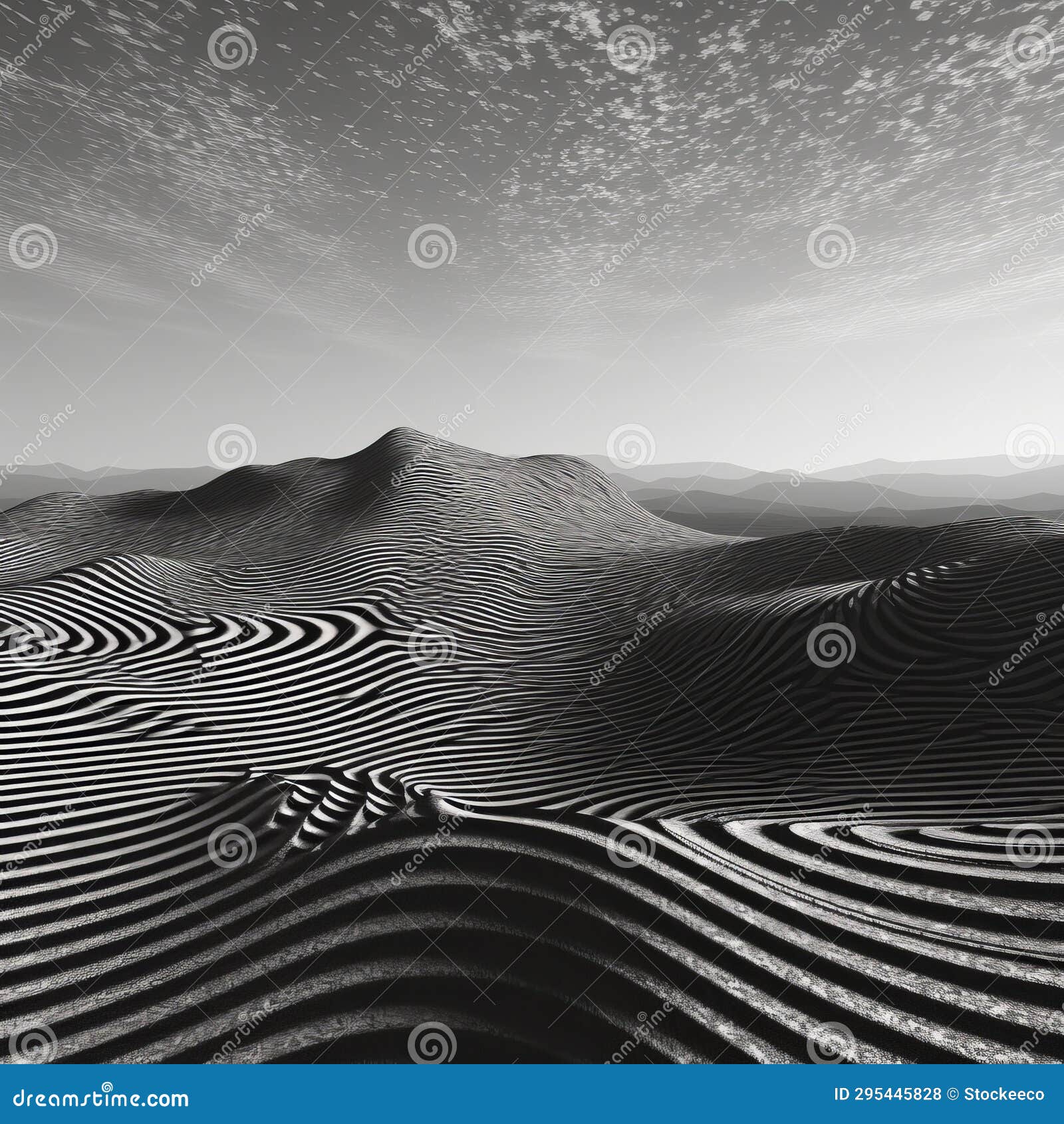 Bumpy Landscape With Photocopy Lines Stock Photography | CartoonDealer ...