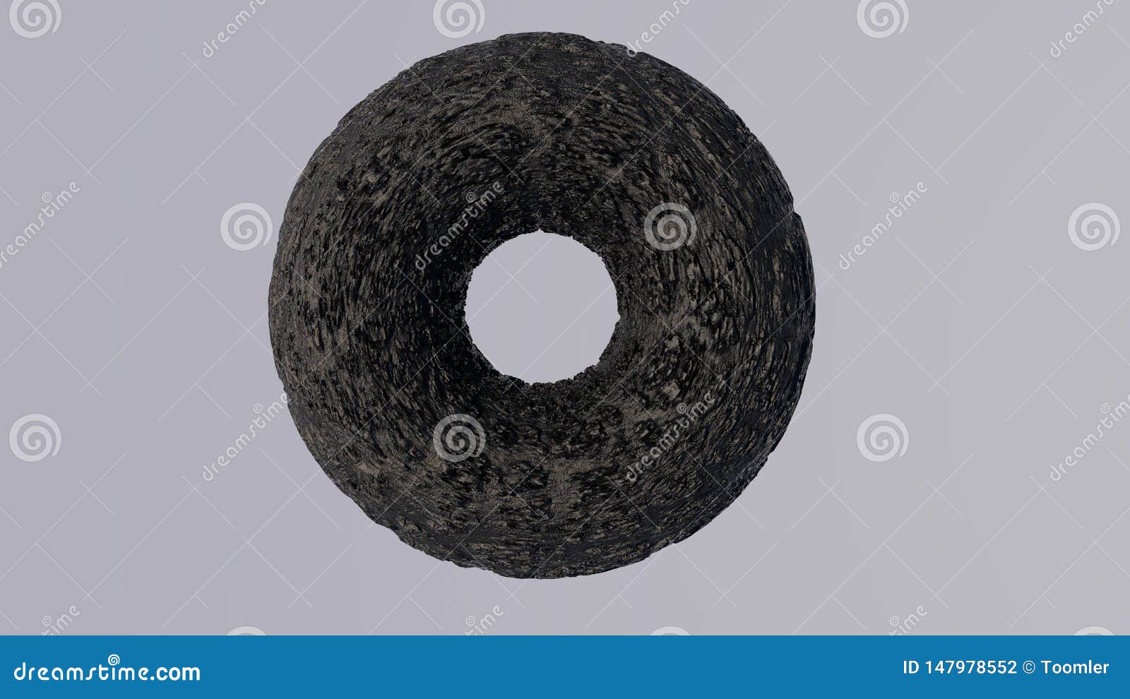 Bumpy Model of the Torus. 3D Rendering Stock Illustration ...
