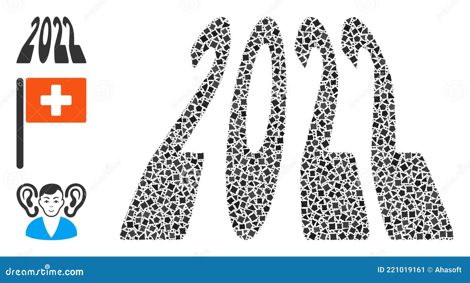 Bumpy 2022 Forward Arrow Icon Collage Vector Illustration ...