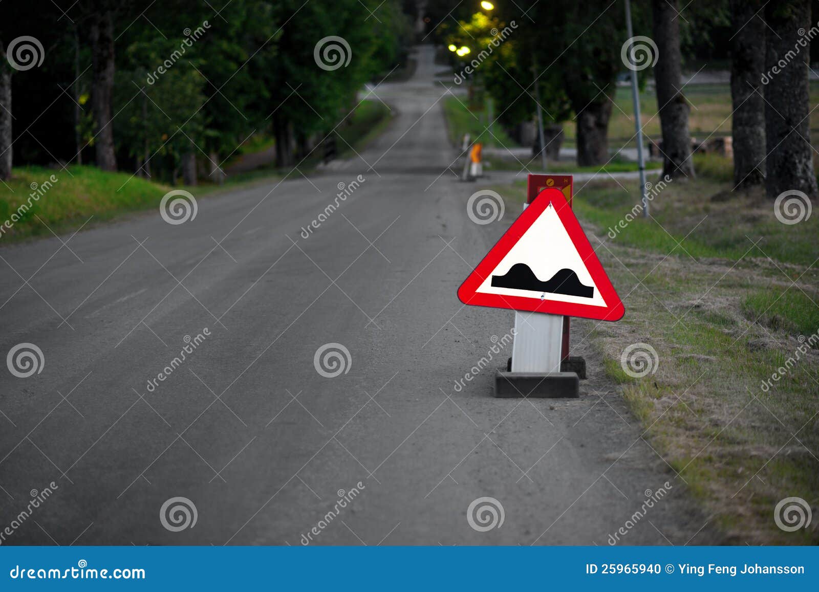 Bumpy road stock photo. Image of caution, sign, lights - 25965940