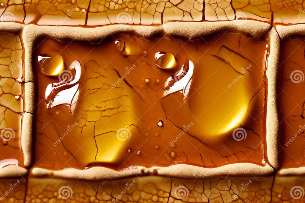 Bumpy Surface Drops Pooling in the Crevices of a Bumpy Tile Capt Stock ...