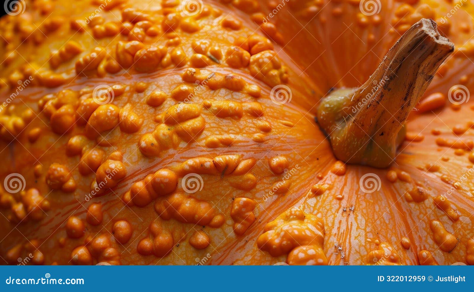 The Bumpy Texture of this Pumpkin is Interrupted by Deep Grooves and ...