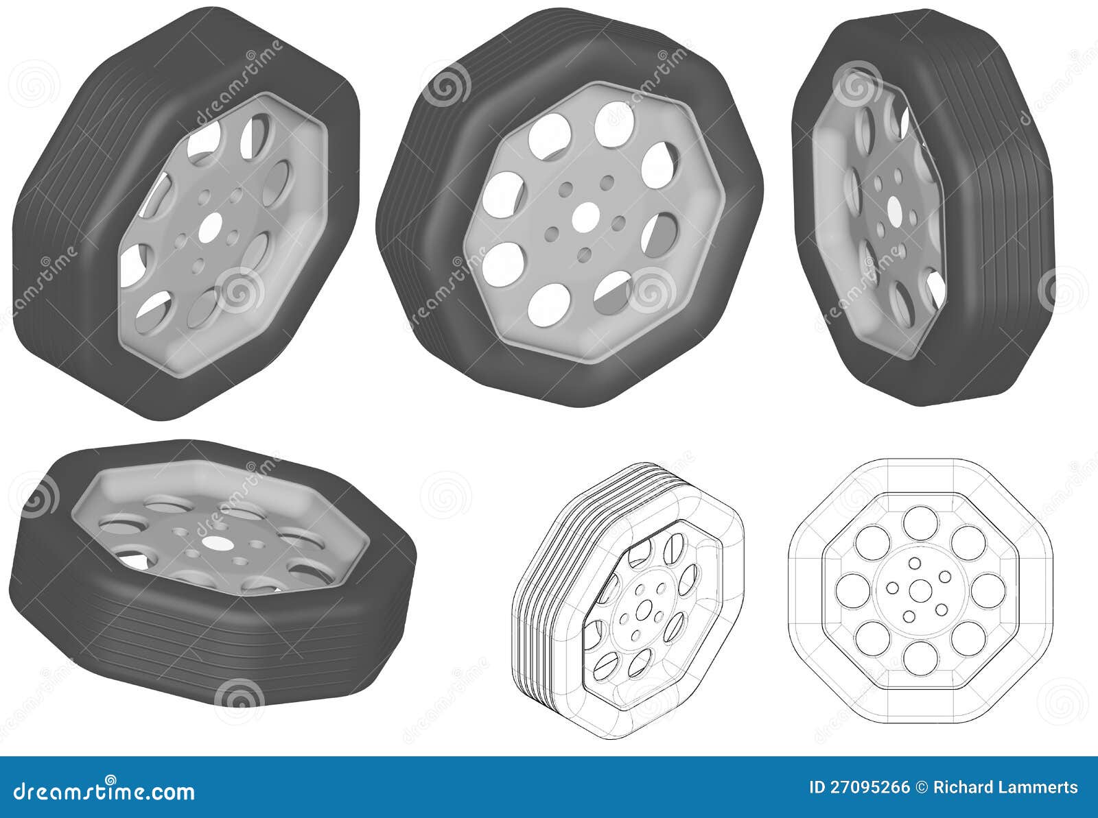 Bumpy Wheel Royalty-Free Stock Image | CartoonDealer.com #27095266