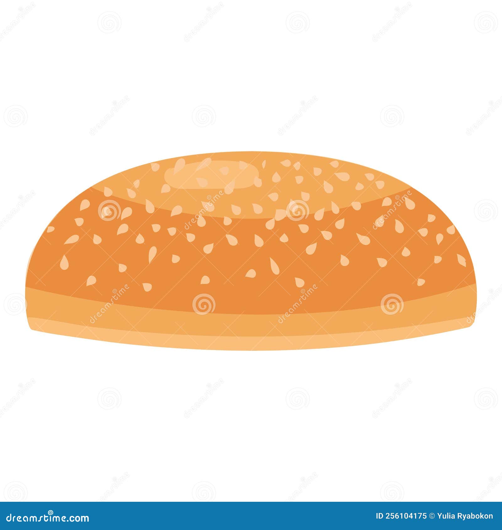 Bun Bakery Icon Cartoon Vector. Meat Burger Stock Vector - Illustration ...