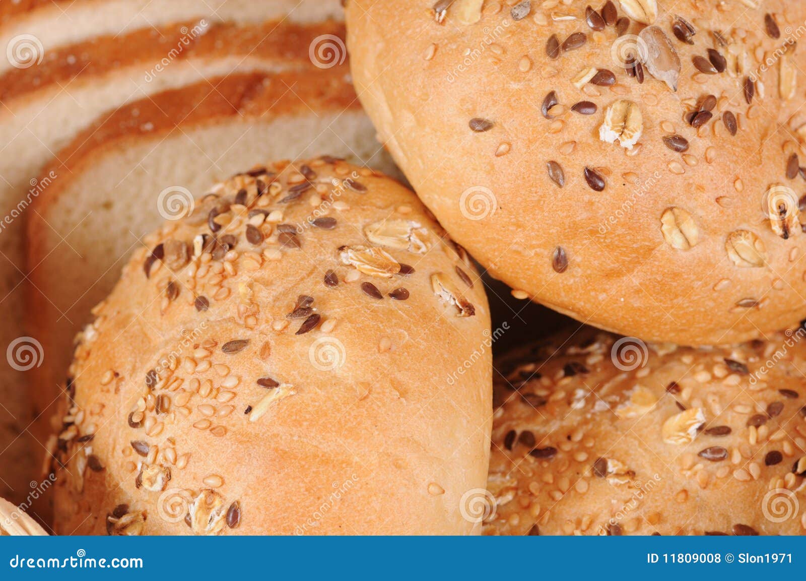 Bun in basket stock photo. Image of basket, loaf, bakery - 11809008