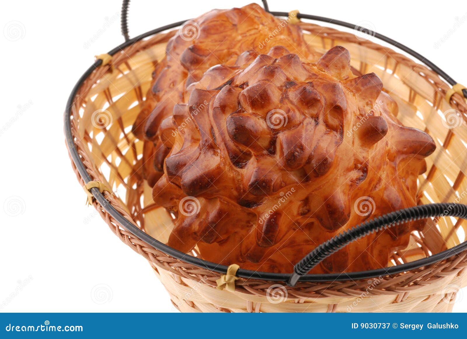 Bun in basket stock image. Image of bread, abundance, macro - 9030737