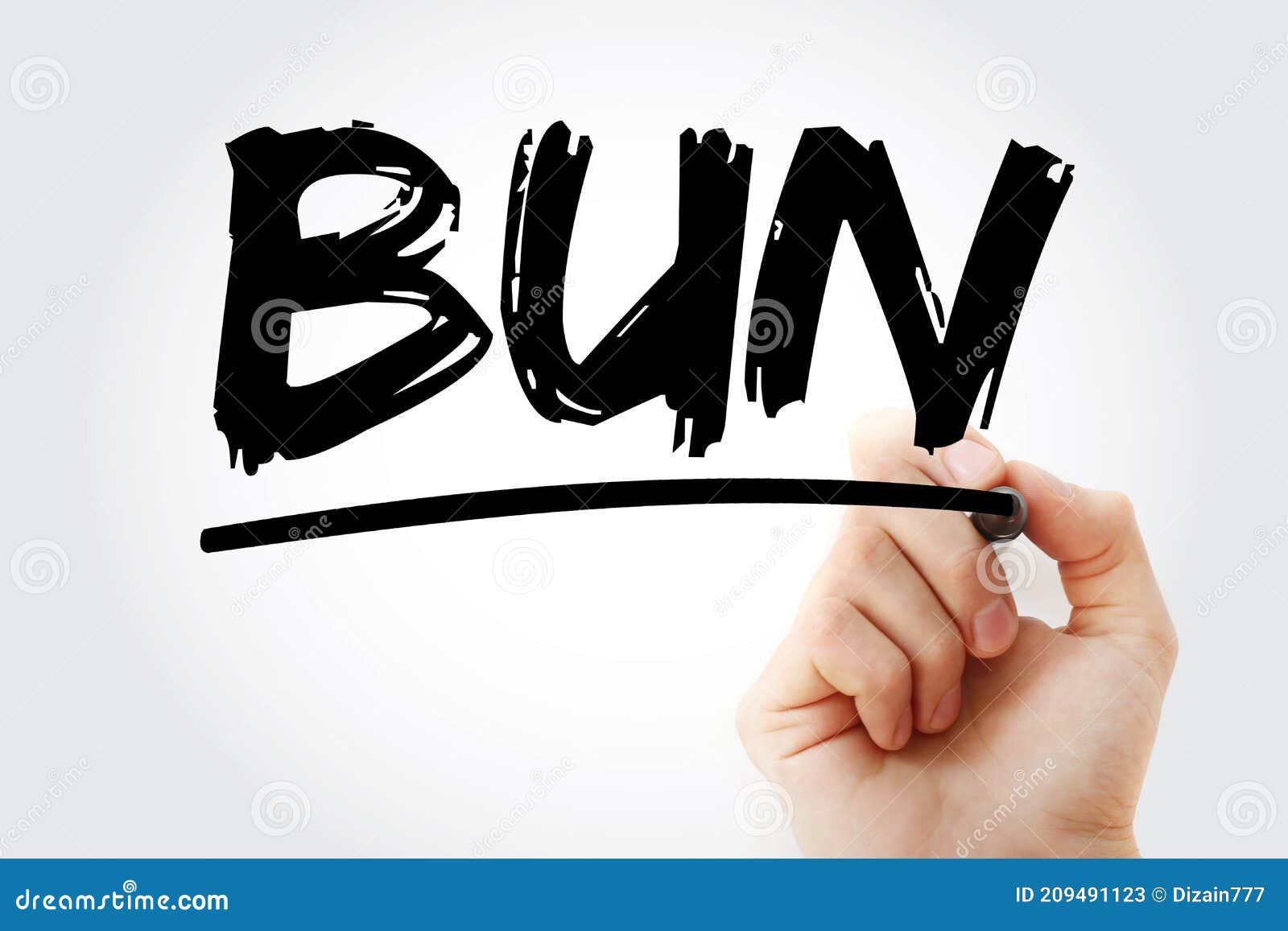 BUN - Blood Urea Nitrogen Acronym, Concept On Blackboard Stock Image ...