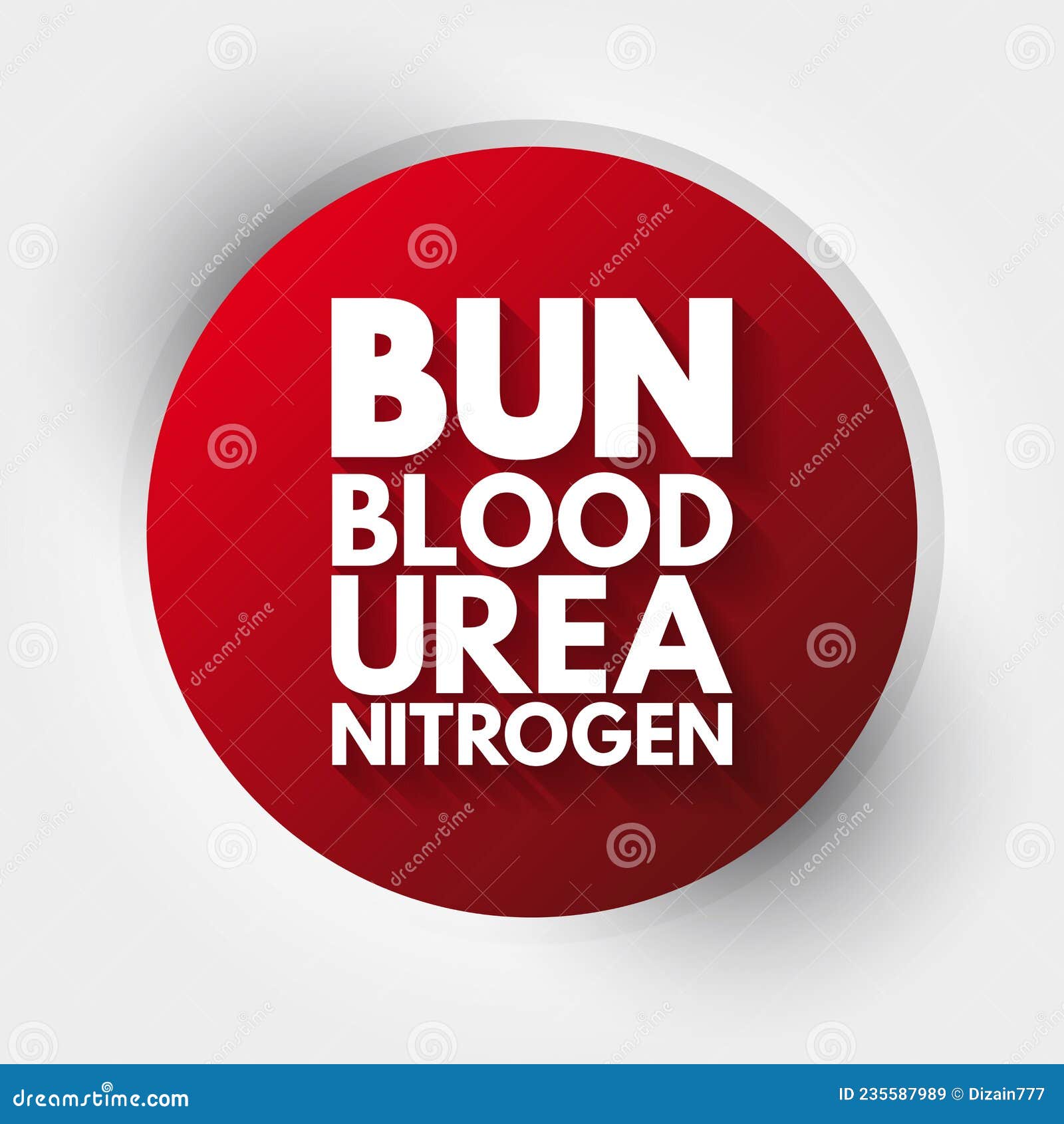 BUN - Blood Urea Nitrogen Acronym, Medical Concept Background Stock ...