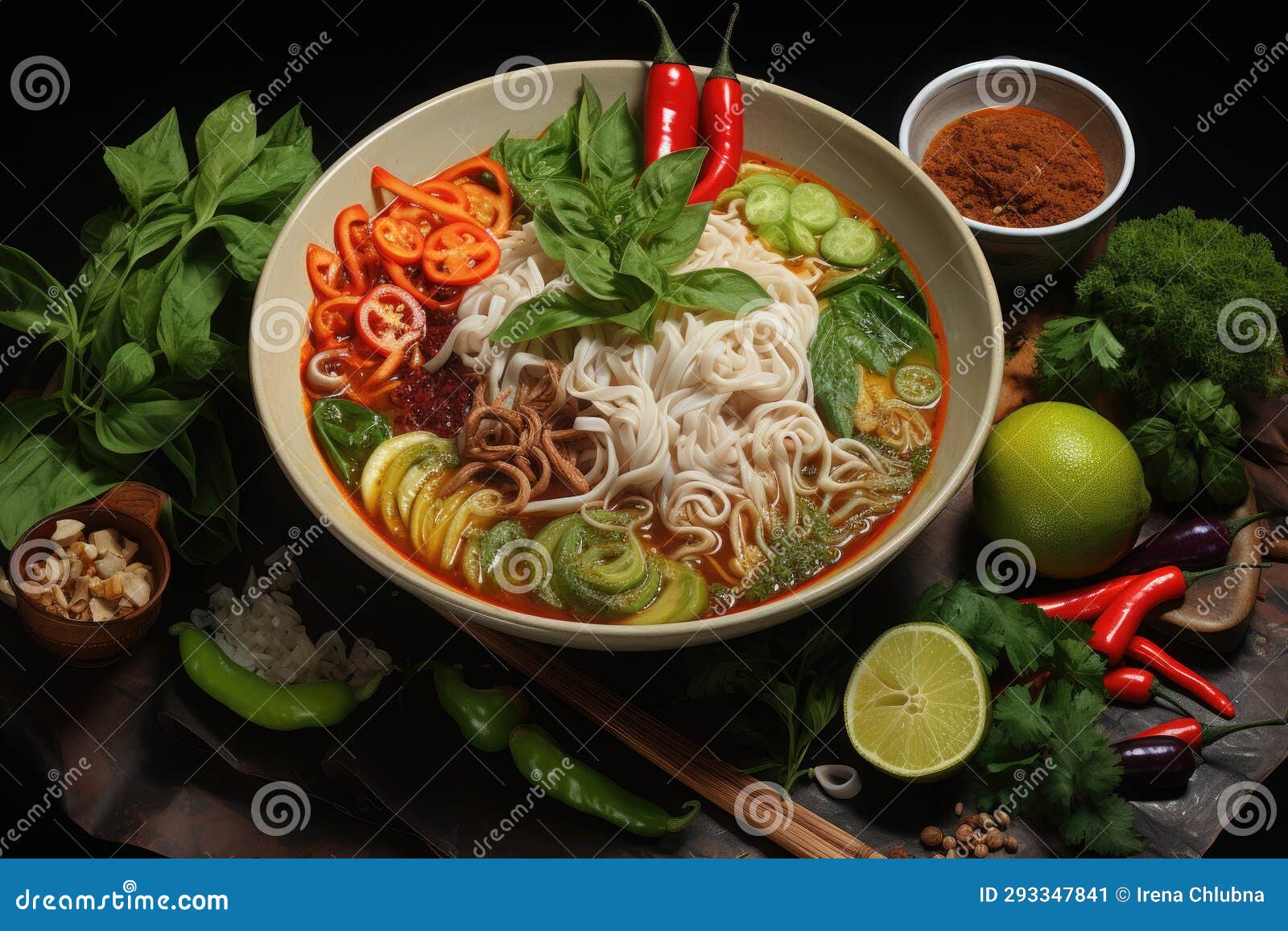 Bun Cha Ha Noi Vietnamese Traditional Dish Royalty-Free Stock Image ...