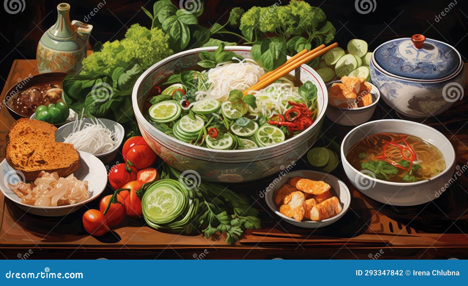 Bun Cha Ha Noi Vietnamese Traditional Dish Royalty-Free Stock Image ...