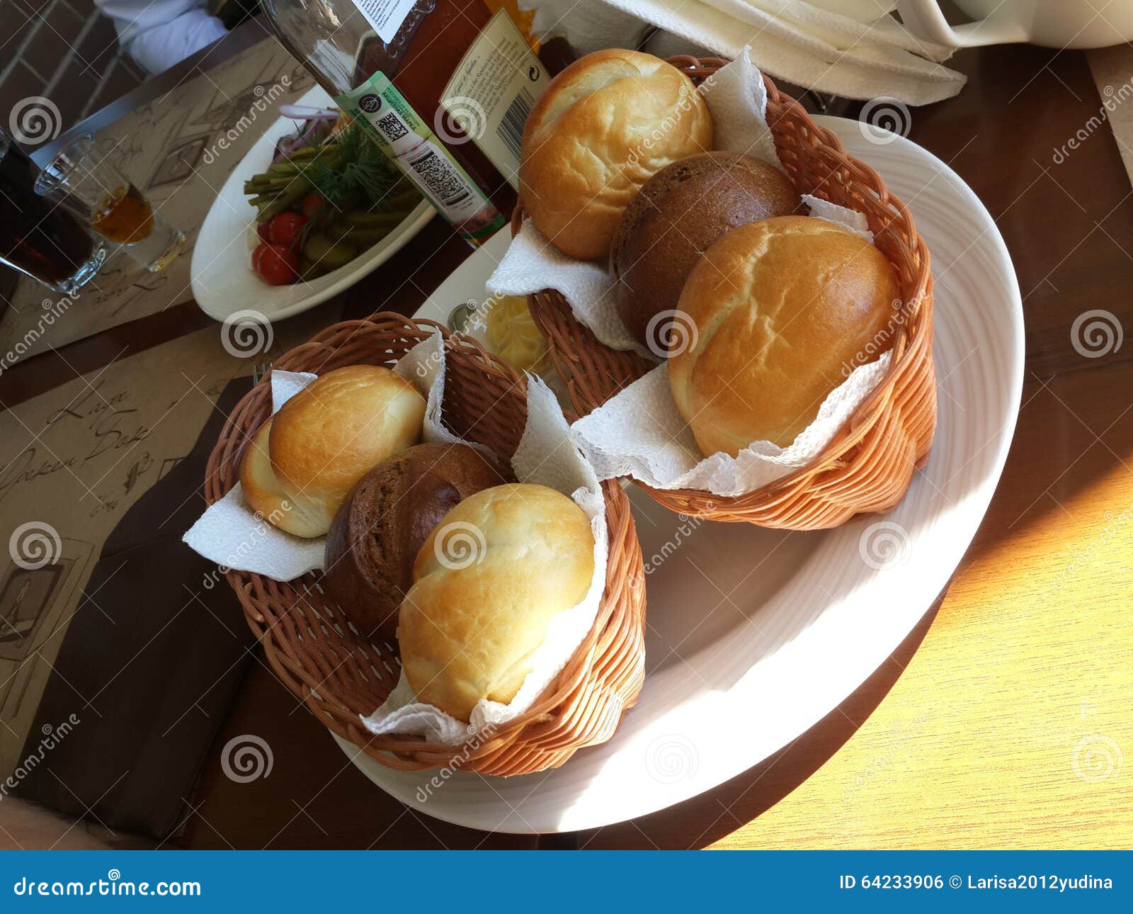Bun food editorial photo. Image of food, basket, sunny - 64233906