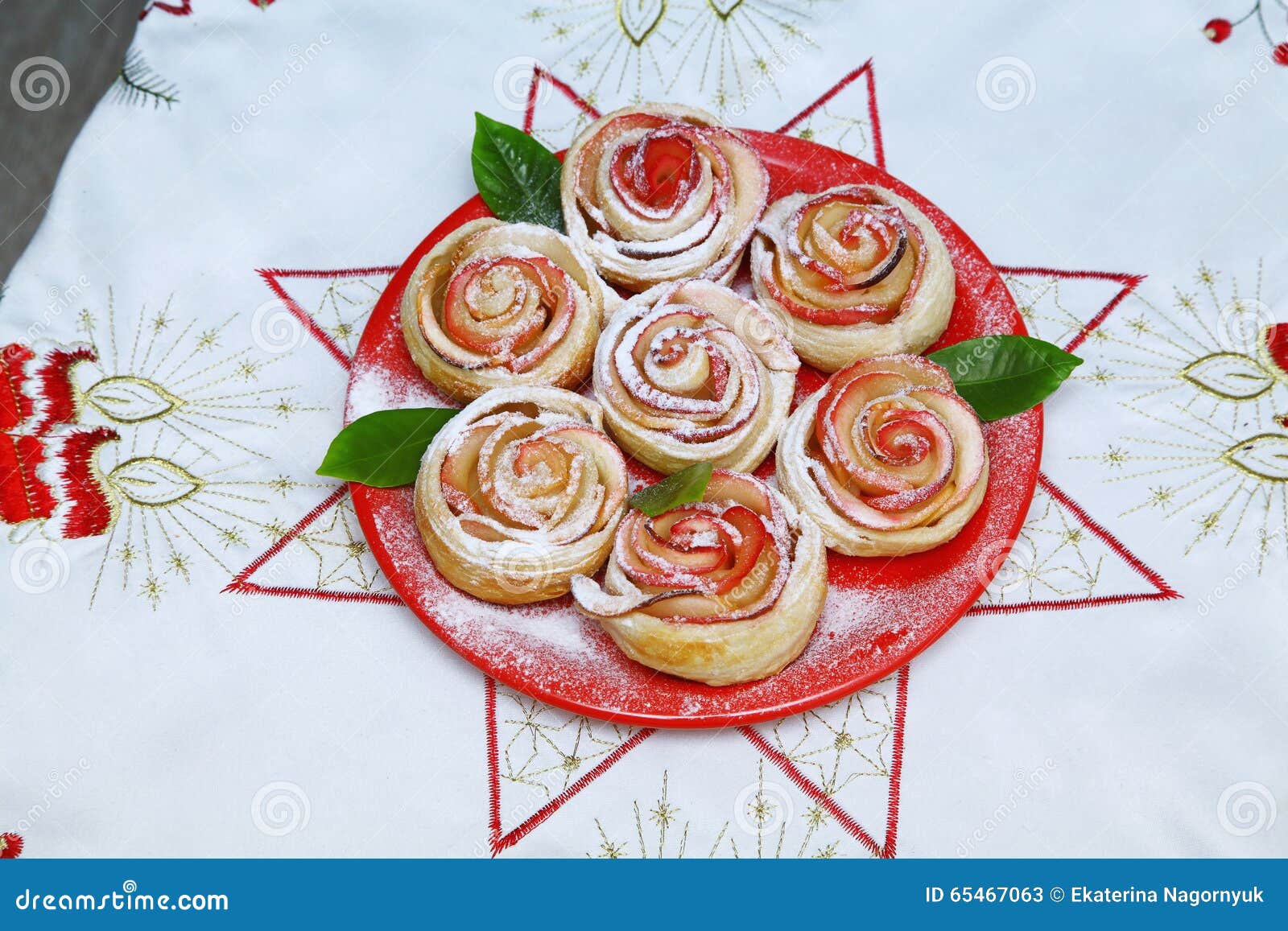 Bun roses stock image. Image of rose, bakery, powdered - 65467063