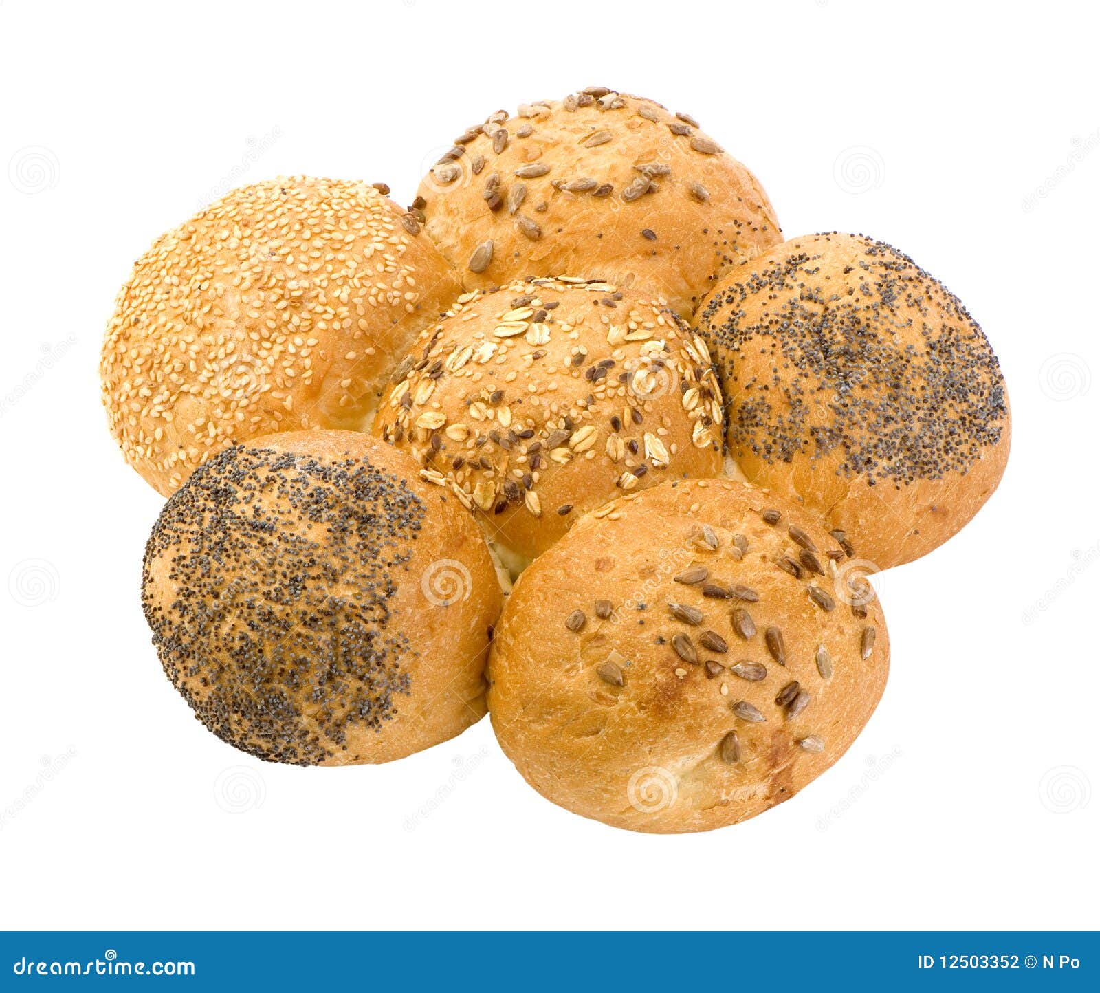 Bun with seeds stock photo. Image of fresh, sesame, tasty - 12503352