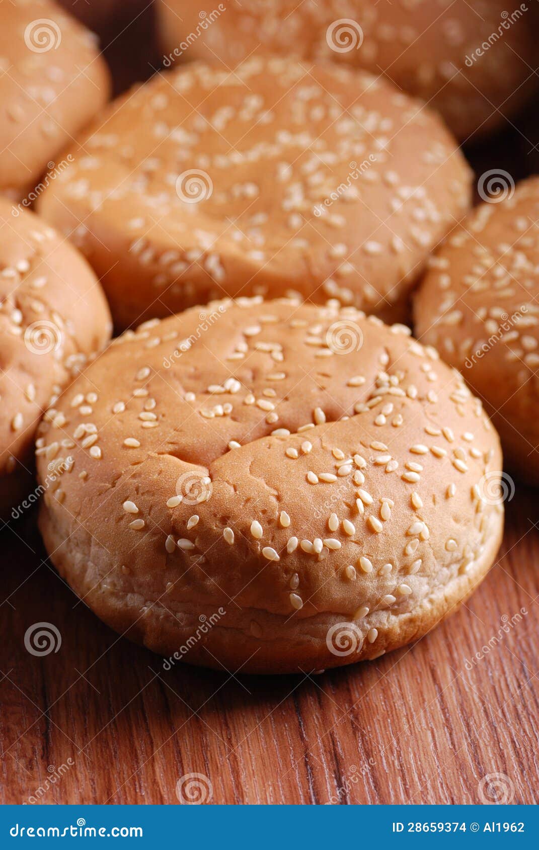 Bun with sesame stock photo. Image of nutrition, seed - 28659374