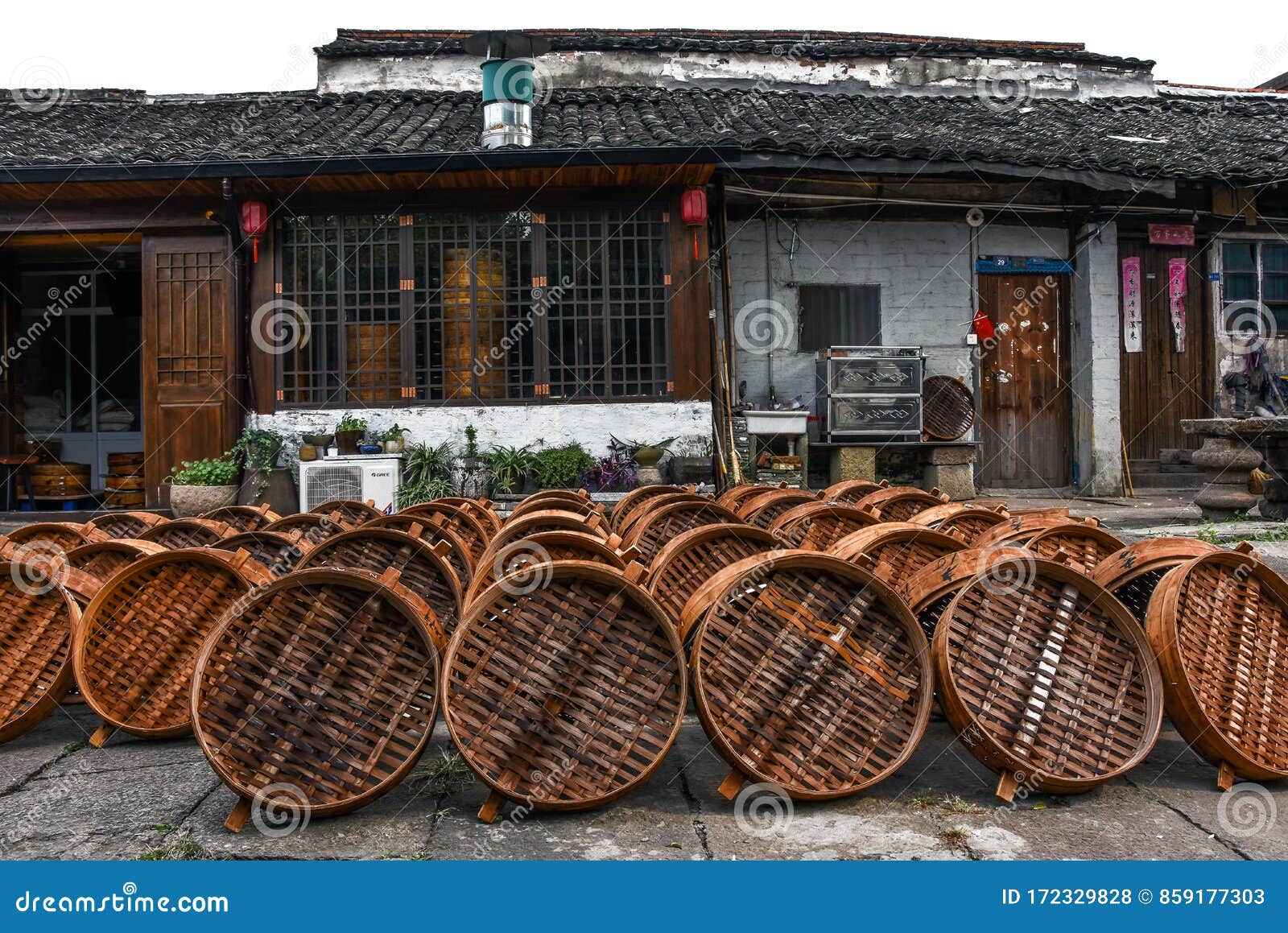 Bun shop stock photo. Image of town, jiangnan, steamer - 172329828