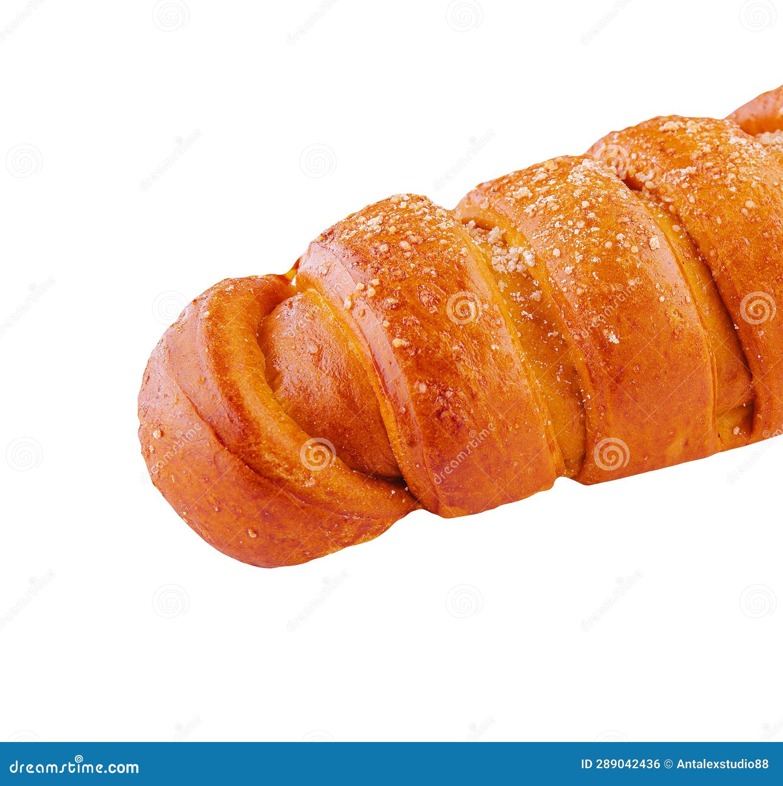 Bun Top View Isolated on White Stock Photo - Image of large, bakery ...